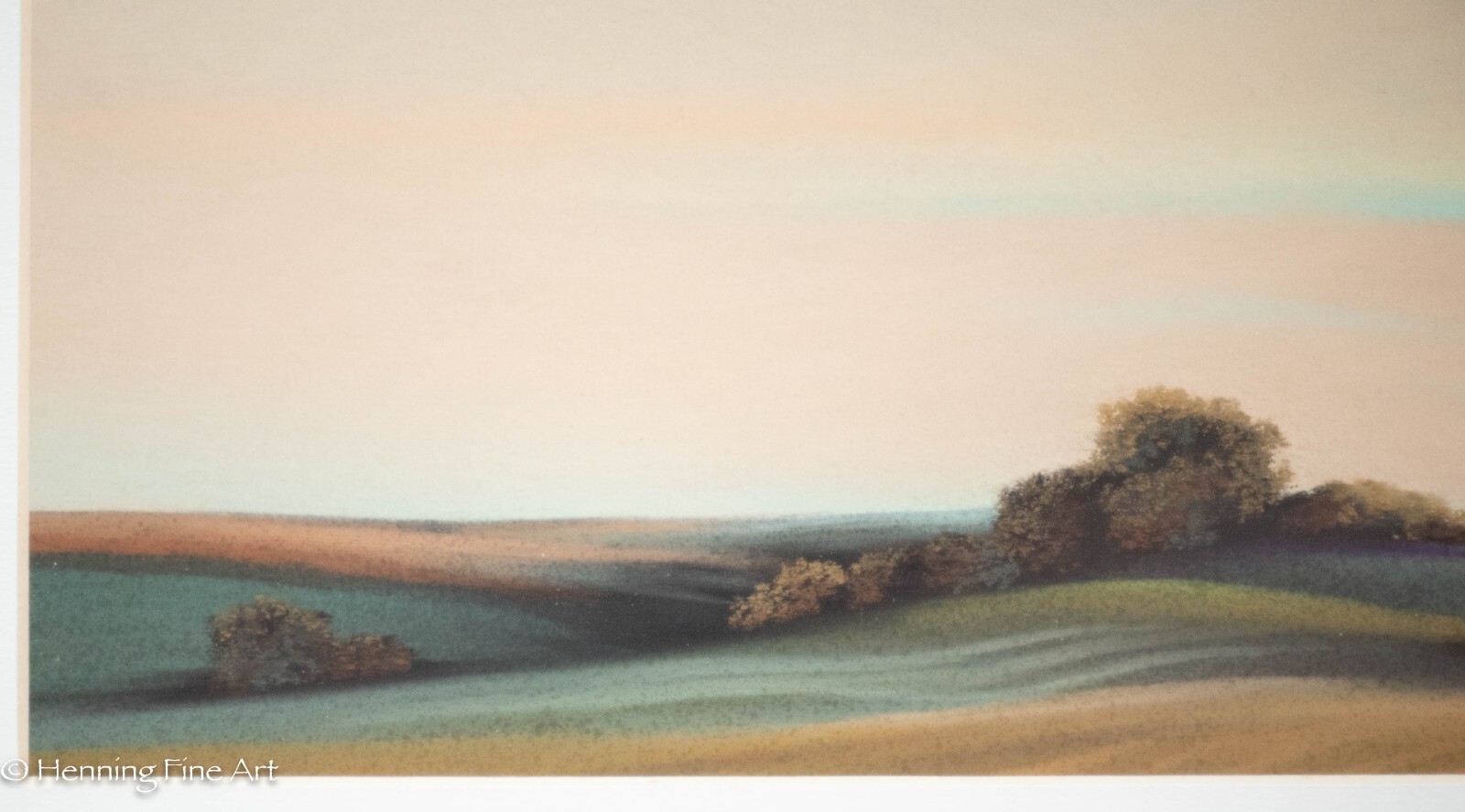 Ellen Wagener Pastel Painting Morning Sunrise Landscape, Signed ...