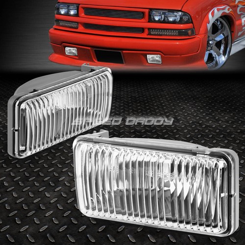 FOR 98-04 CHEVY S10 PICKUP BLAZER CLEAR LENS FRONT BUMPER DRIVING FOG ...