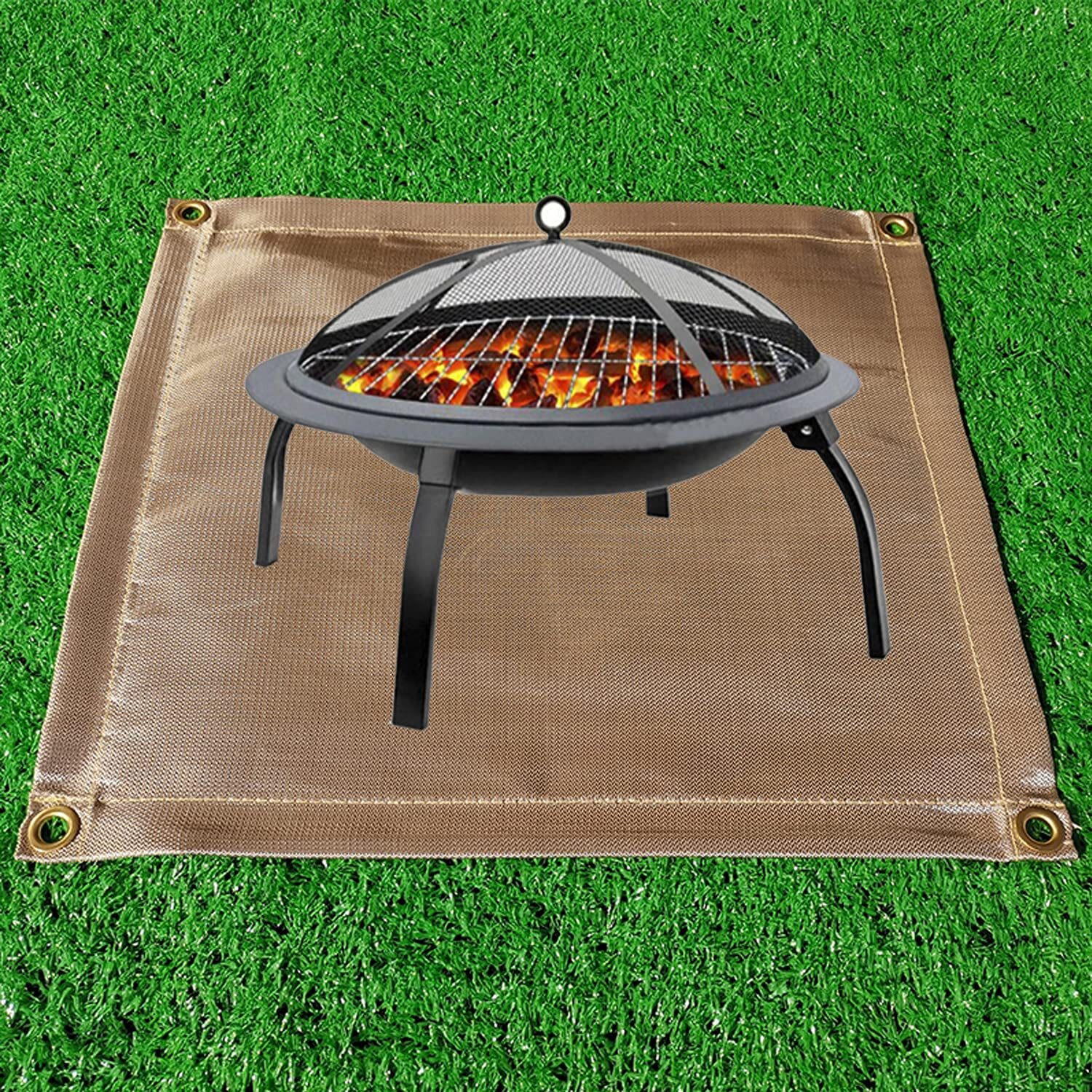 Fire Pit Mat for decking | Fire Proof Mat |Charcoal BBQ Mat|Flame ...