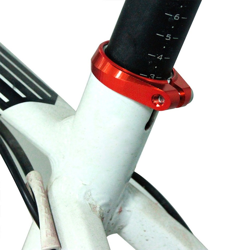 34 .9MM Stable Bike Seatpost Clamp Quick Release Tube Lock Collar ...