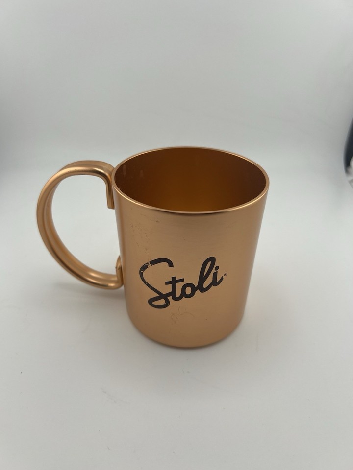 NEW Stoli Premium Vodka Copper Moscow Mule Mugs Barware Stolichnaya | eBay