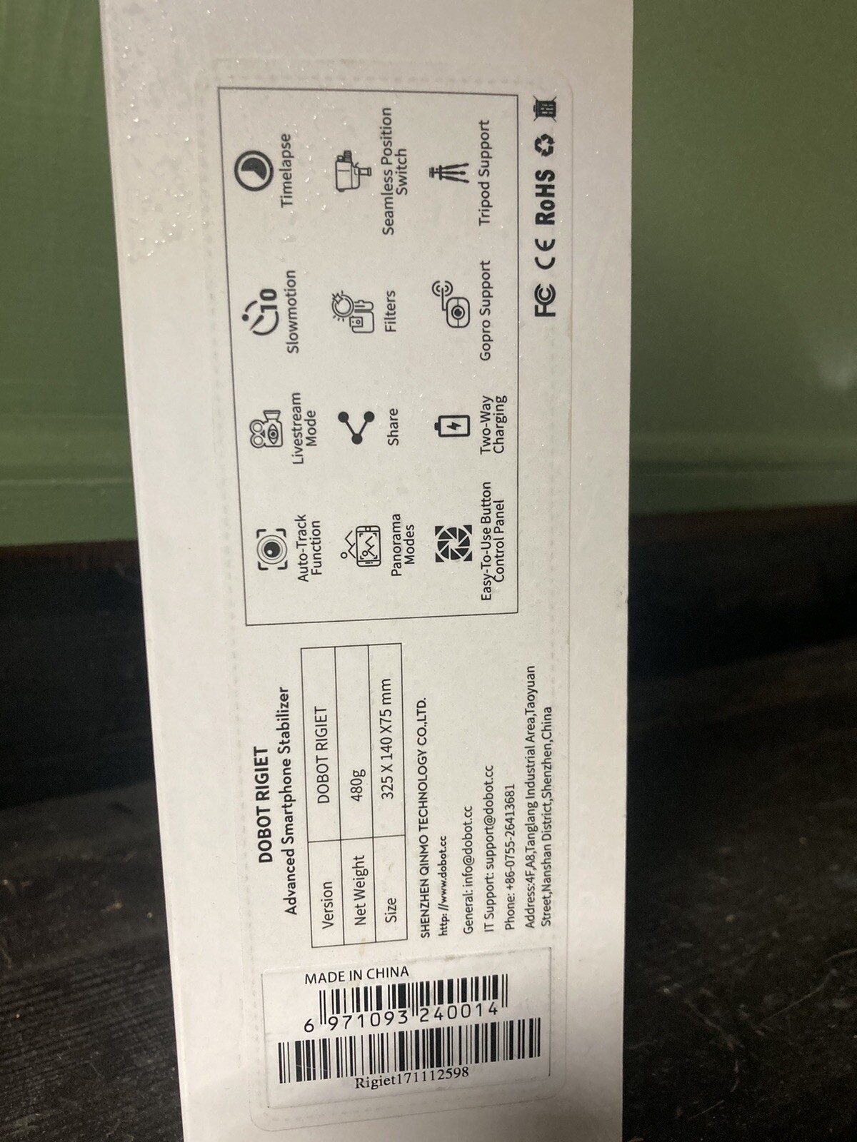 Rigiet Dobot Smartphone Gimbal Stabilizer 3-Axis Video Record Handheld ...