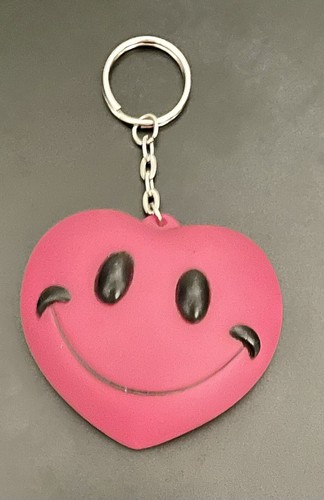 VTG Heart Shape Smiley Face Squeeze Grip Hand Strength Keyring Keychain ...