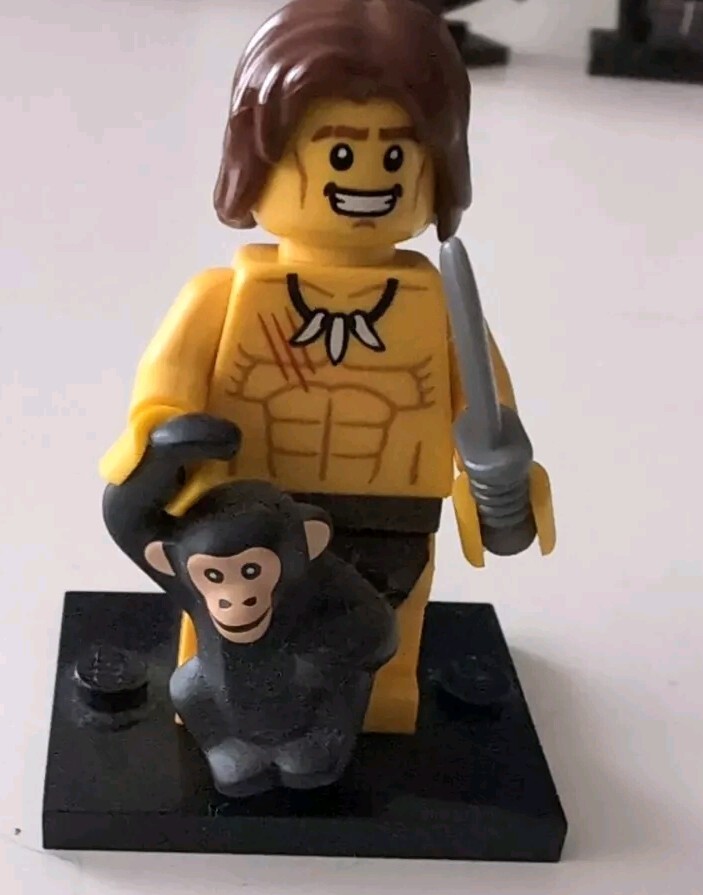 LEGO Jungle Boy Tarzan Collectible Minifigure 8831 Series 7 CMF Monkey ...