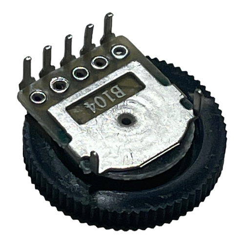 Potentiometer B104 100K Ohm 5 Pin Wheel for Audio Stereo Radio Volume ...
