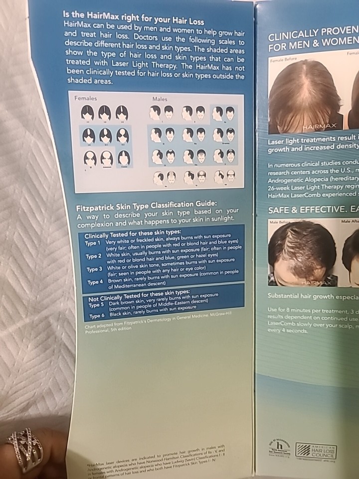 Hairmax Professional 12 Purple Laser Comb w/ Case - OPEN BOX | eBay