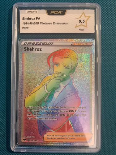 Carte Pokemon SHEHROZ 196/189 Secrète Epée et Bouclier 3 EB03 PCA 9.5 ...