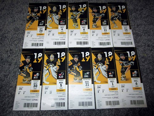 Pittsburgh Penguins vs New York Islanders TICKET STUB 12-6-18 Game 15 ...