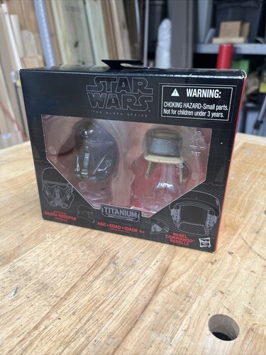 Star Wars The Black Series Titanium Imperial Death Trooper & Rebel ...