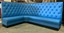 Corner Wall bench L shape Upholstered Diamond Tufted 48"high back Made ...