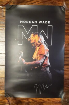 ☆SIGNED MORGAN WADE VIP Exclusive AUTOGRAPH 2022 Original Poster Print ...