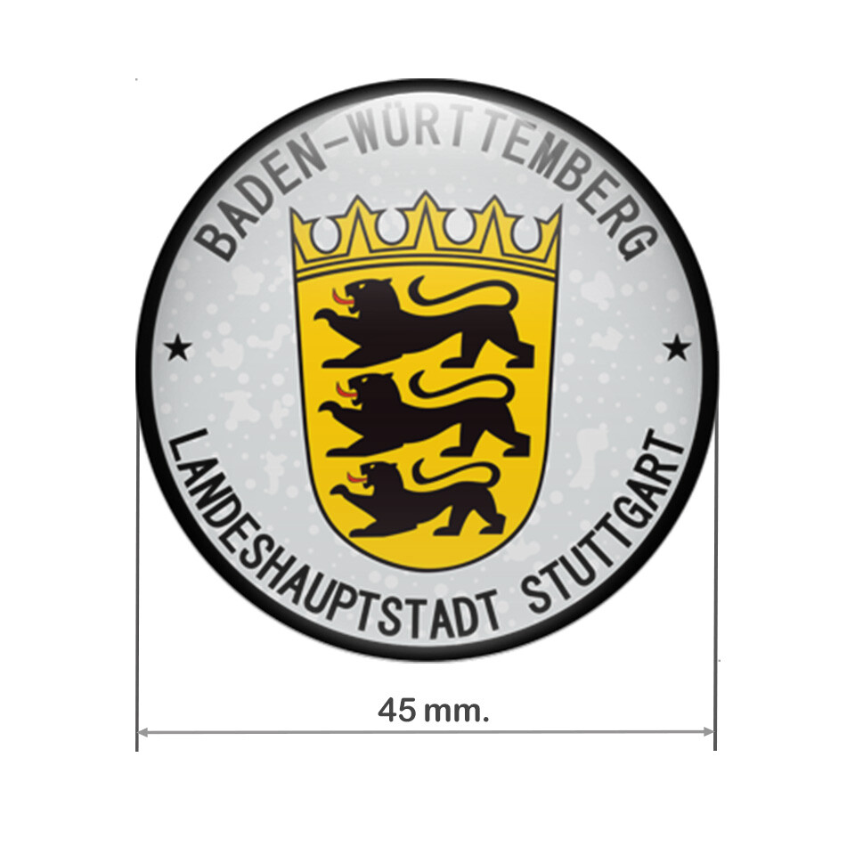 2x 3D Gel Stickers German License Plate Registration Seals Badge All ...