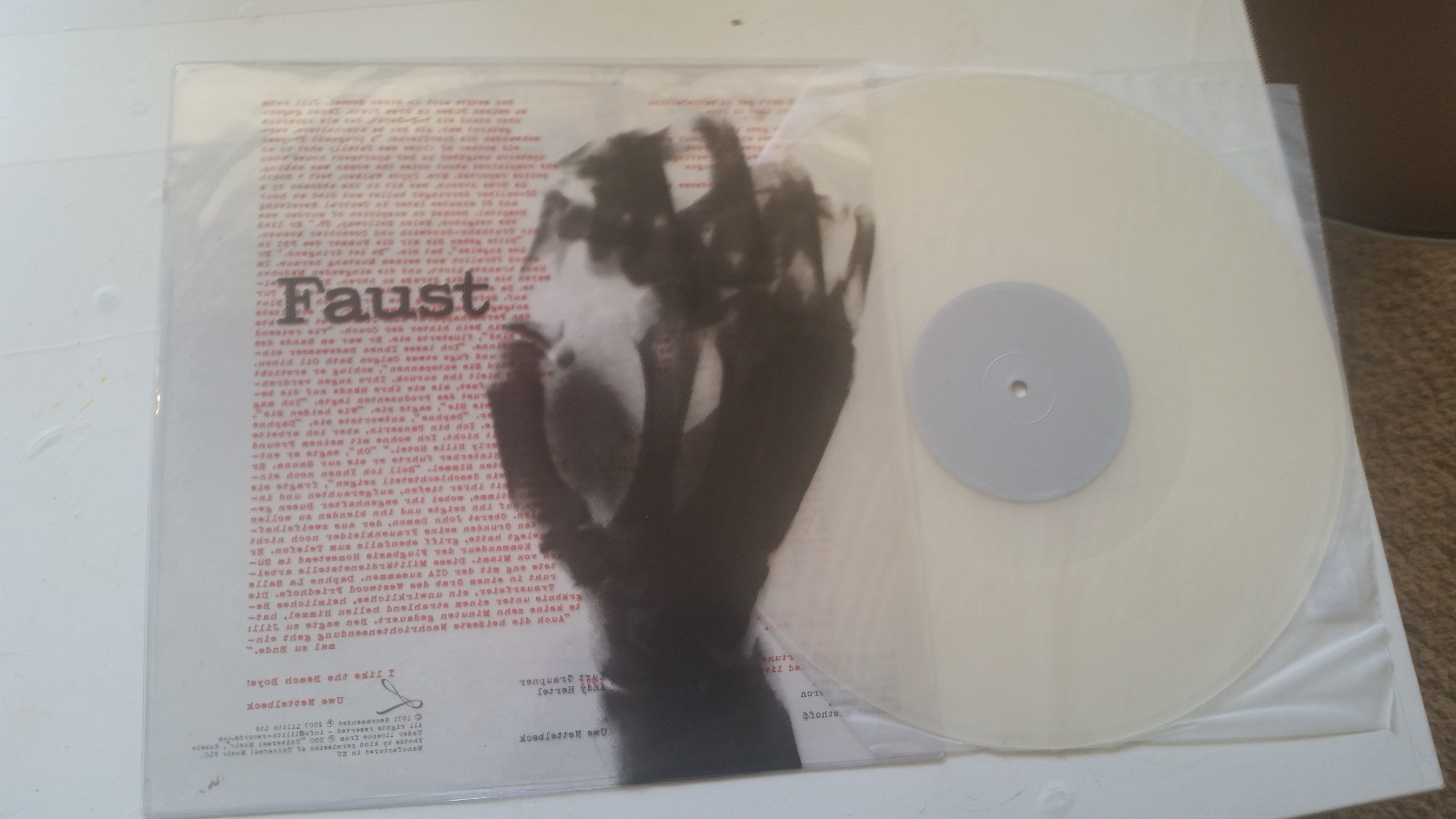1971 Faust 1 Clear 180 Gram Vinyl re LP 2007 lilith eu rare kraut rock ...