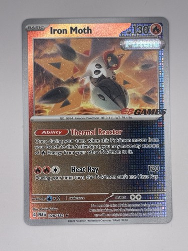 Australia Exclusive Iron Moth 028/182 Paradox Rift EB Games Stamped ...
