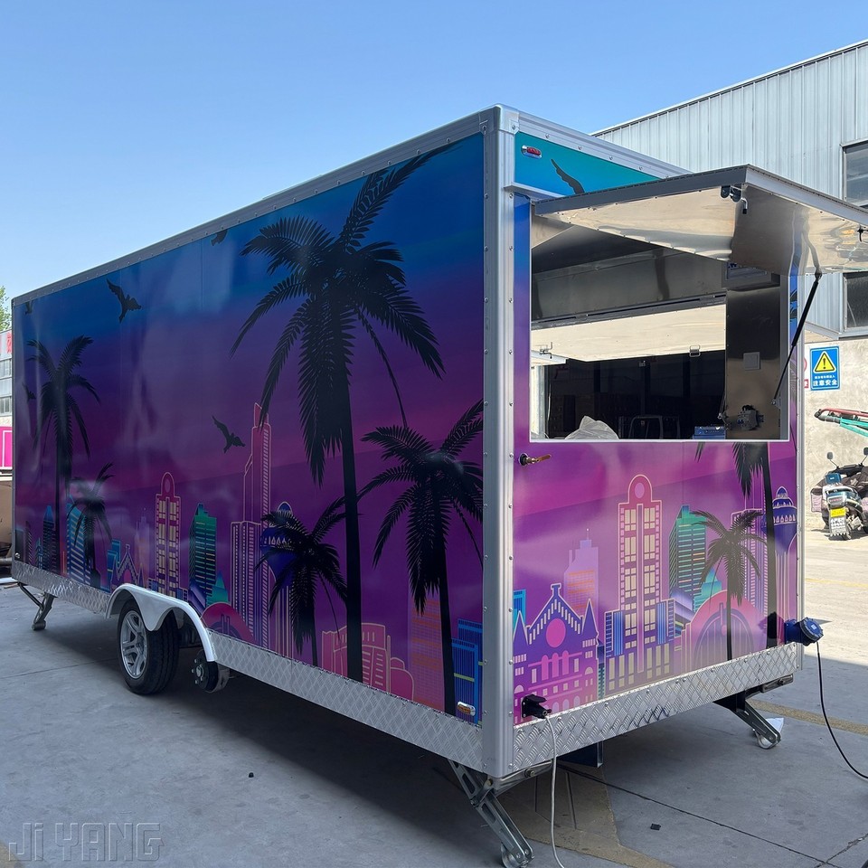 16ft Mobile Juice & Smoothie Bar Trailer - Tropical Miami Wrap - Dual ...