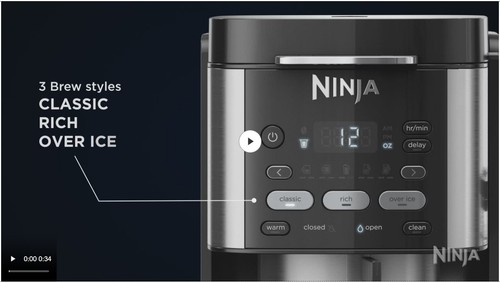 Ninja Drip Coffee Maker DualBrew Pro Hot & Iced Coffee Machine- Black ...