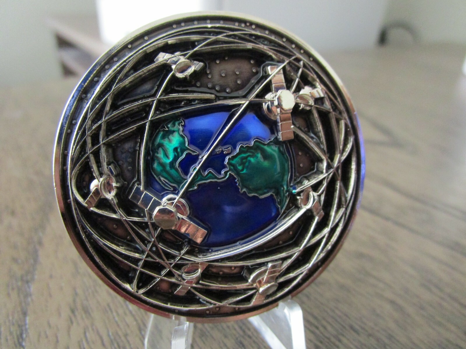 SIGINT GEOINT 3D Satellite Geospatial Space Grid NGA NSA Challenge Coin ...