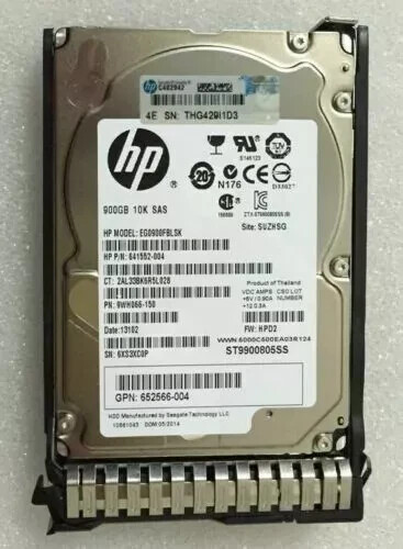 652589-B21 653971-001 HP 900GB 6G 10K 2.5" SAS SC HARD DRIVE G8 G9 | eBay
