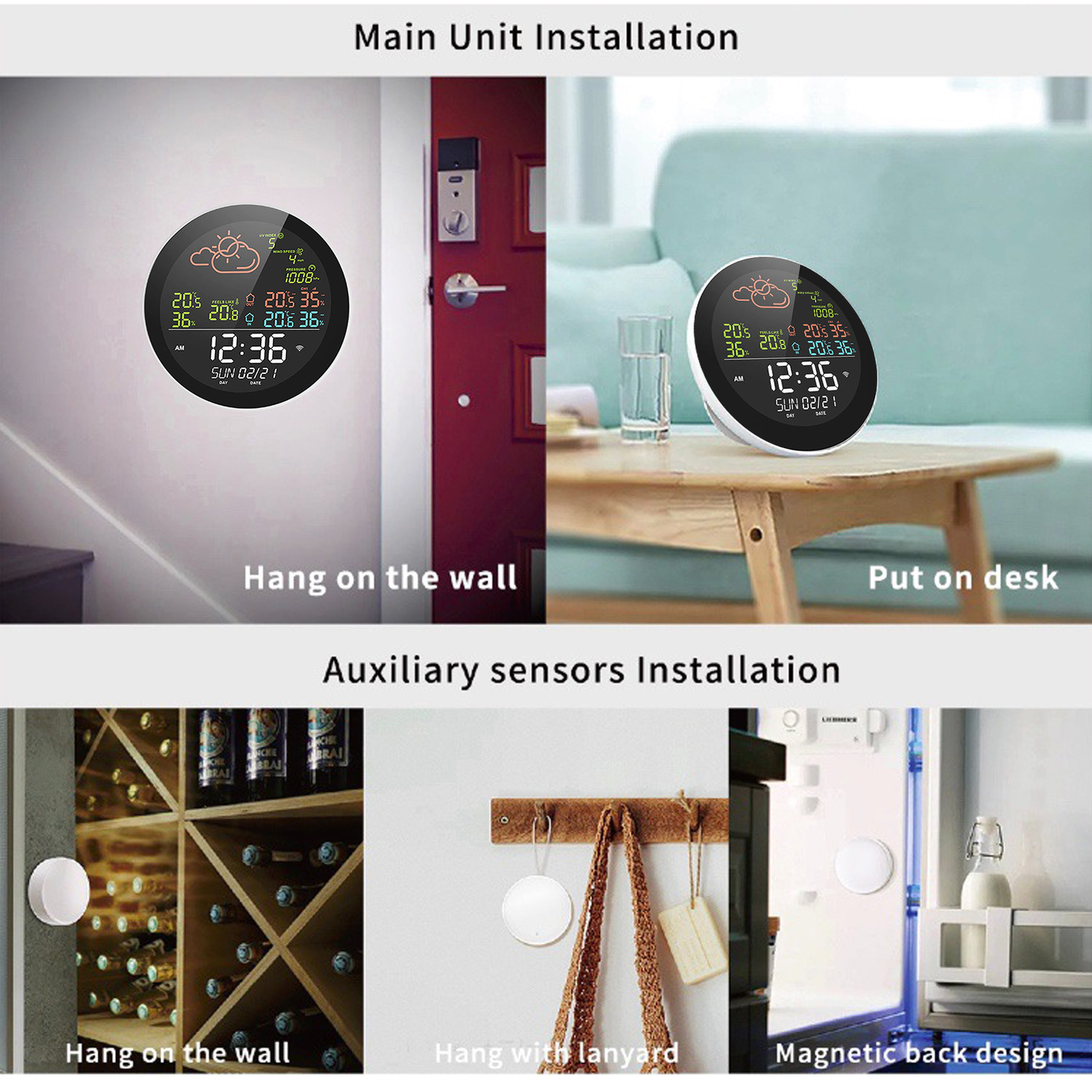 Weather Station with Indoor and & E5P1 | eBay