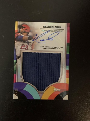 2023 Topps Nelson Cruz Team Dominican World Baseball Game Jersey Relic ...