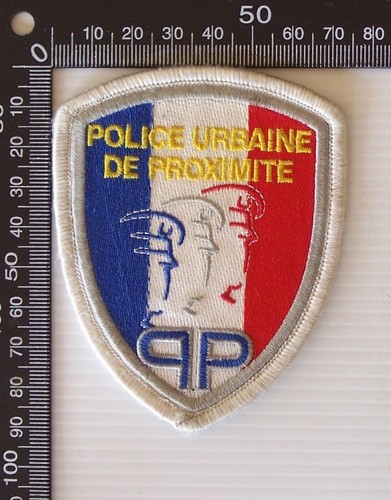 VINTAGE FRENCH POLICE URBAINE DE PROXIMITE FRANCE BADGE HOOK LOOP CLOTH ...