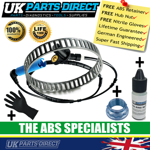 ABS Reluctor Anello & ABS Sensor Kit for BMW 3 Series (E46) (NOT 330/M3 ...