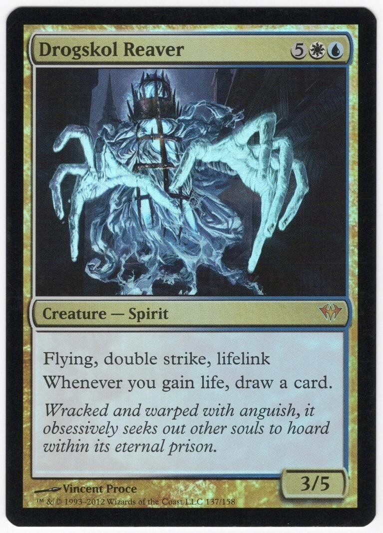 Drogskol Reaver 2012 Dark Ascension FOIL Multi-Color Mythic Creature ...