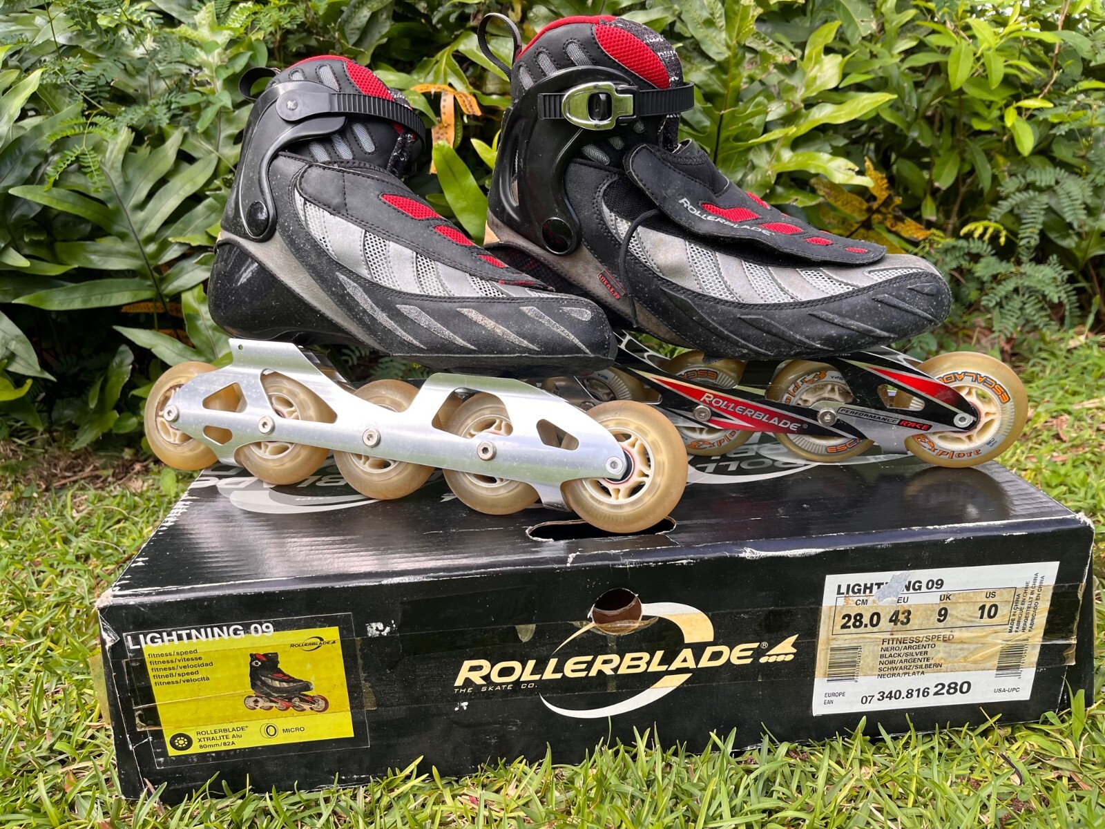 ROLLERBLADE - Professional Riders Lightning 5-Wheel Inline Race Skates ...