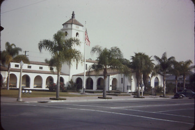 Fullerton City Hall California Police Mission Revival Building 35mm ...