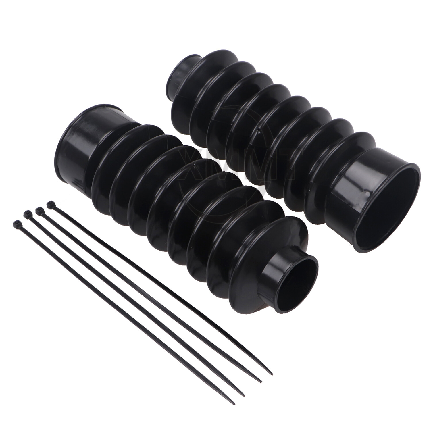 Pair 41mm Rubber Fork Boots Gators Covers Fit For Harley Softail Dyna ...