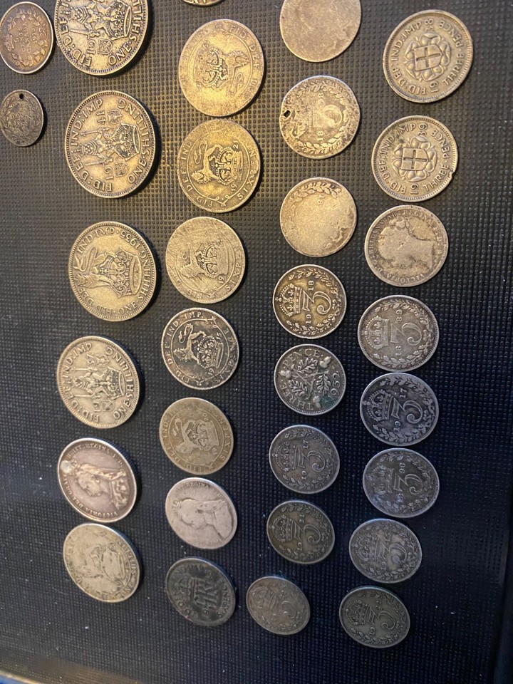 silver old coins 55 x coins approx 135 grames | eBay UK