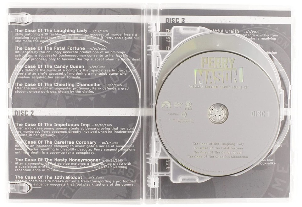 Perry Mason: The Ninth & Final Season - Volume One (DVD) William Hopper ...