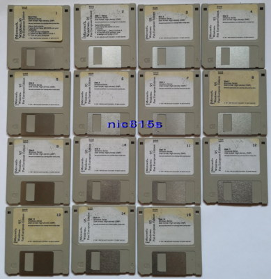 Windows 95 Pan European Edition on floppy disks - all 15 disks tested ...