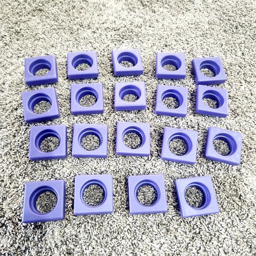 Hape Quadrilla Wooden Marble Run Replacement 19 Purple Riser Blocks | eBay