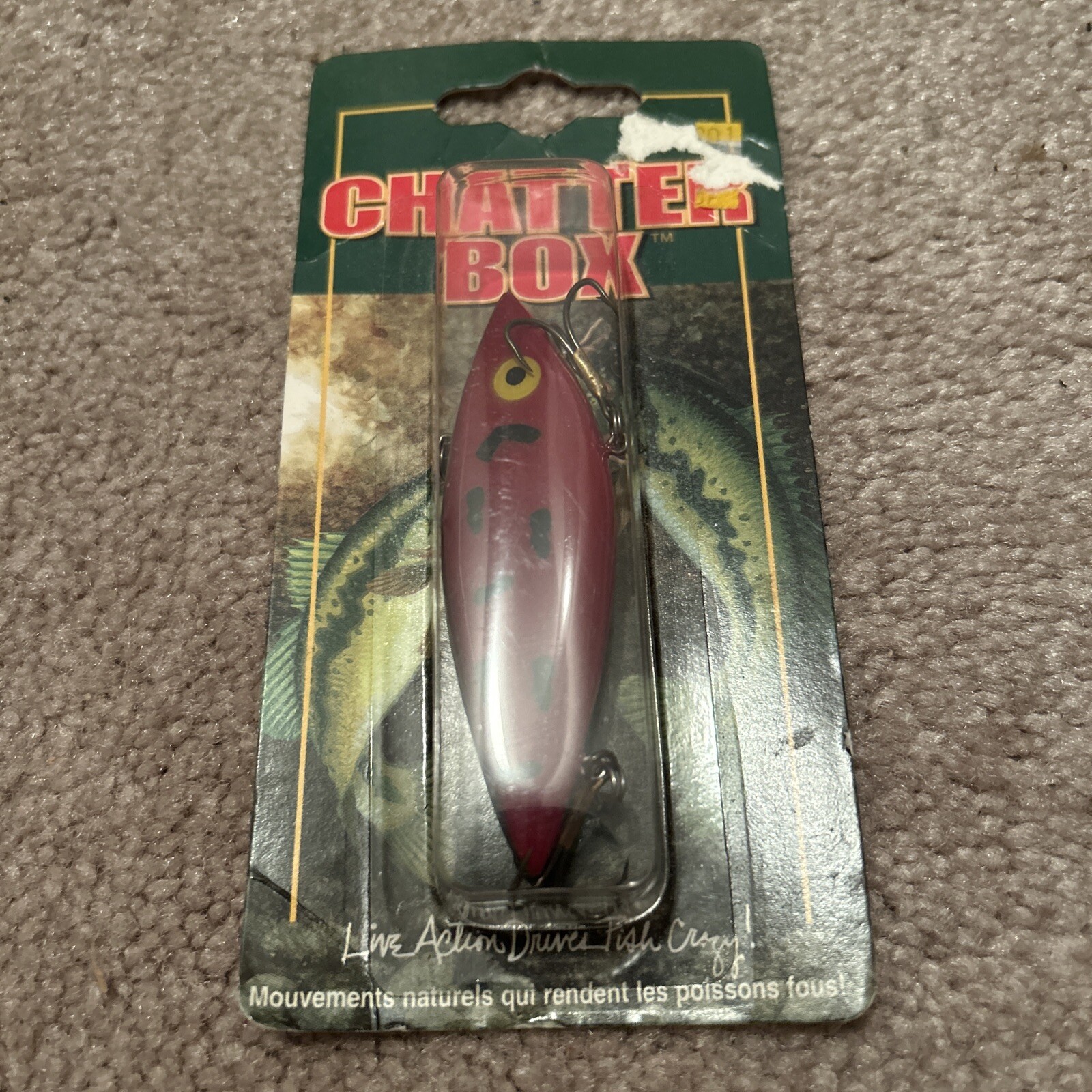 NOS Vtg Chatter Box Red Rover Fishing Lure Rattlesnake Tackle Co ...
