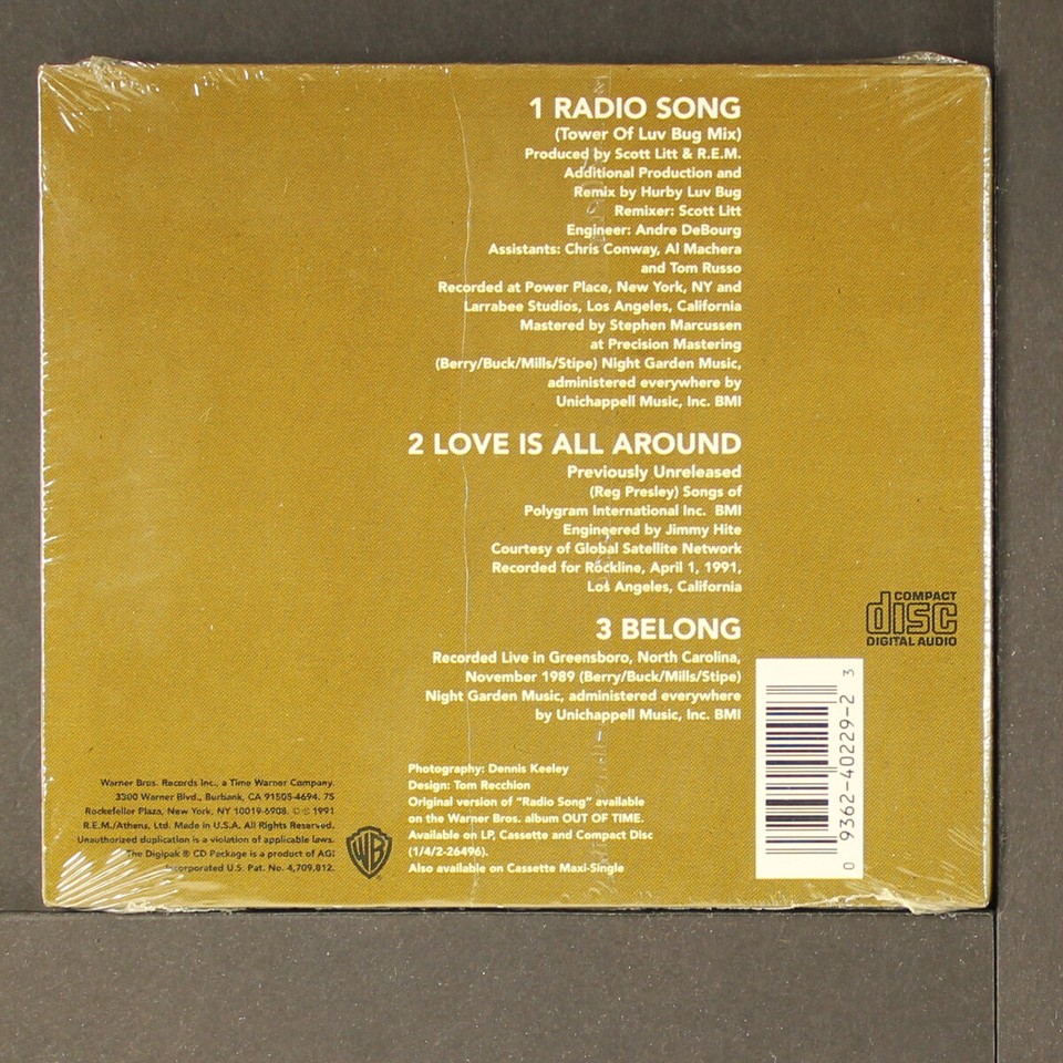 R.E.M.: radio song WB CD Sealed | eBay