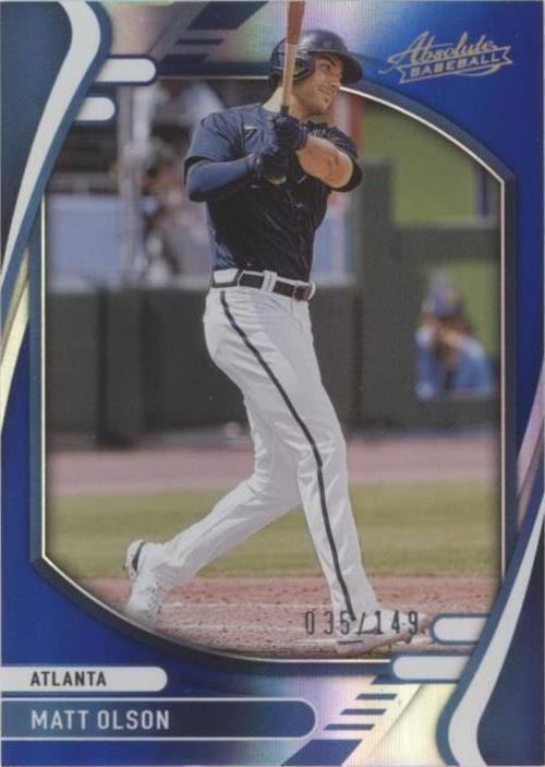 2022 Panini Absolute - Matt Olson #25 Spectrum Blue /149 for sale ...