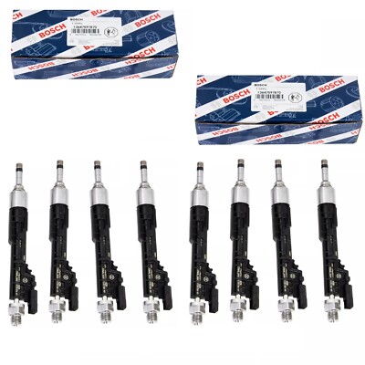Genuine Bosch 8x Fuel Injectors For BMW M5 M6 X5 X6 550i 13647597870 ...