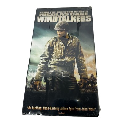 Windtalkers VHS Brand New Sealed - Nicolas Cage - Christian Slater ...