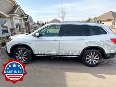 2016-2022 Honda Pilot Chrome Flat Lower Body Side Molding Trim Cladding ...