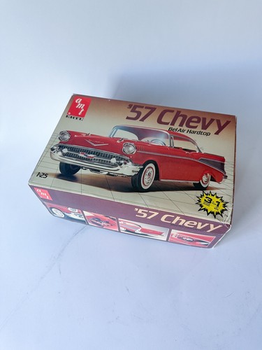 57 Chevy 1/25 Scale Model Kit AMT Ertl Bel Air Hardtop 3 Options In 1 ...