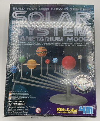 Solar System Planetarium Model Kit Kidz Labs 4M Planets Brand Ages 8 ...