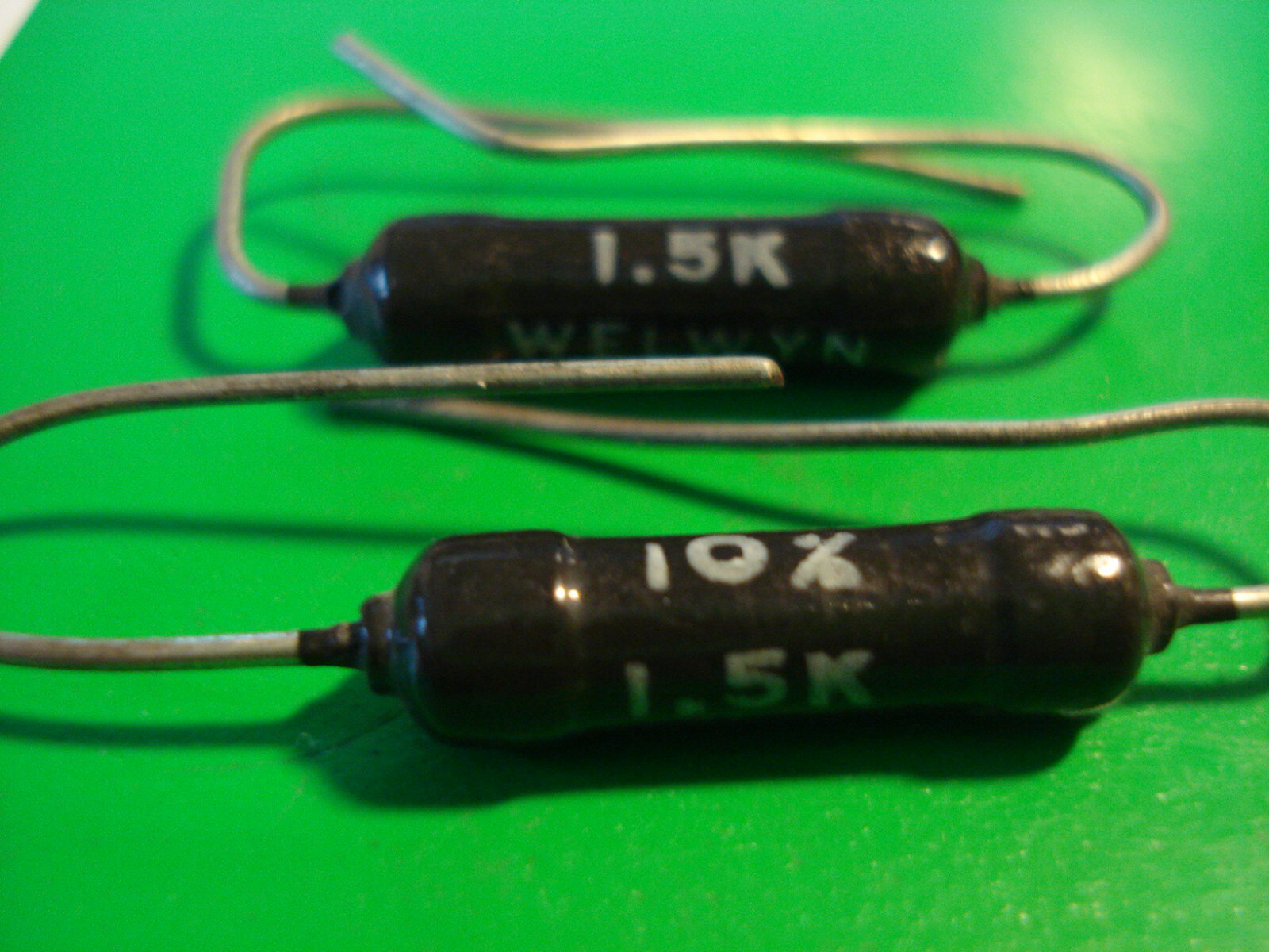 Resistor 2 Watt Welwyn Wirewound Resistors 1.5k ohm 10% (2) NOS Canada ...
