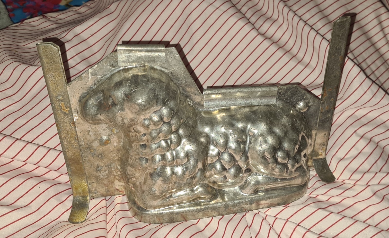 Heavy Cast Aluminum SHEEP LAMB Chocolate Mold Antique Large 10 inches ...