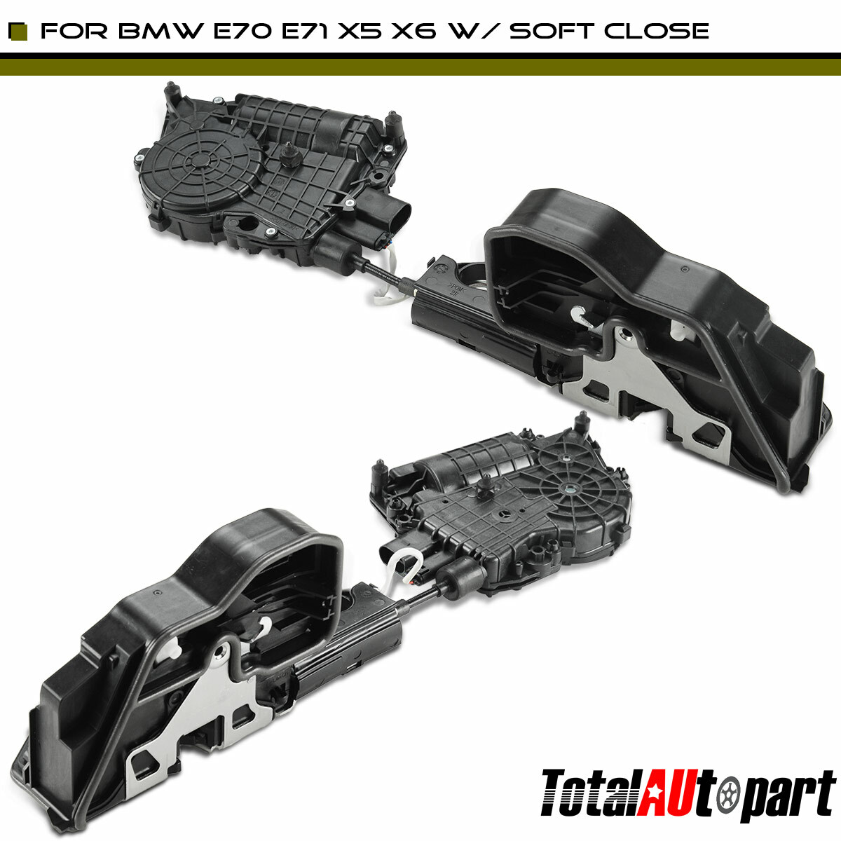 2x Rear Left & Right Soft Close Automatic Door Lock Actuator for BMW ...