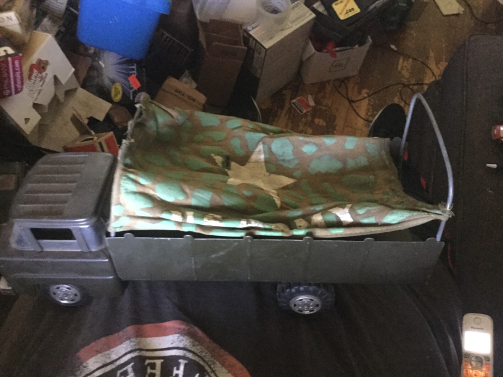 Vintage 1950's Marx Lumar metal US Army Truck 18" pressed steel ...