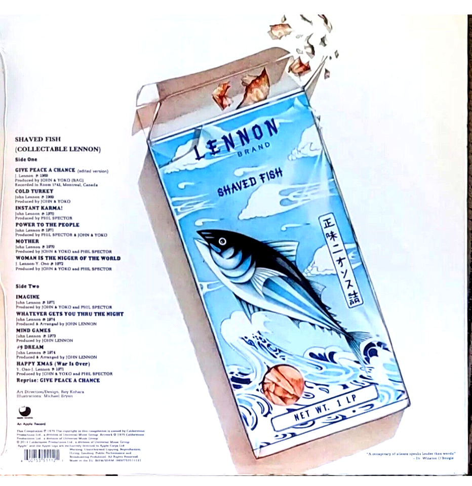 John Lennon Plastic Ono Band Shaved Fish 180g Vinyl Album - Rare 2014 ...