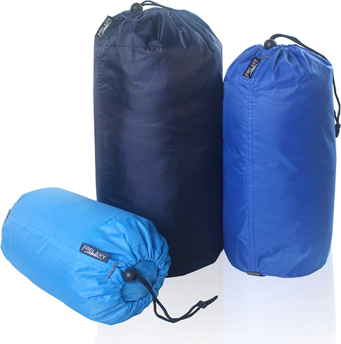 Stuff Sack Set 3-Pack (3L&5L&9L), Ultralight Ditty Bags with Dust Flap ...