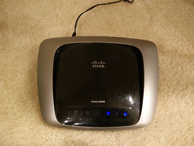Cisco Linksys E2000 Router WITH ADAPTER AND ETHERNET CORD USED TESTED ...