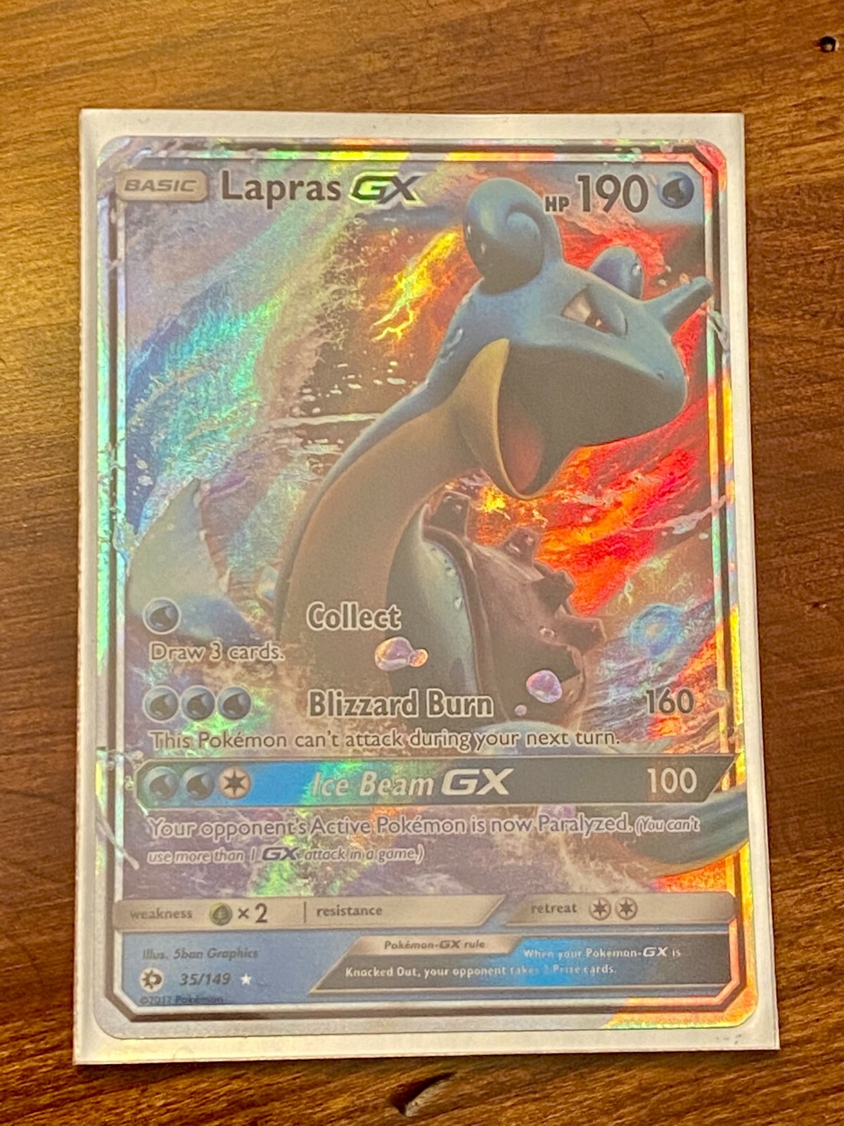 Pokemon Card - Lapras GX - 2017 - PSA 8 - 35/149 - MINT | eBay